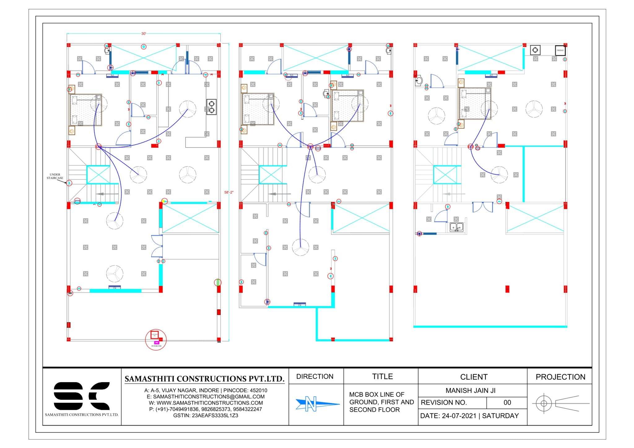 30x55 East Face Home Elevation Design | 1650 sqft. Elevation Design