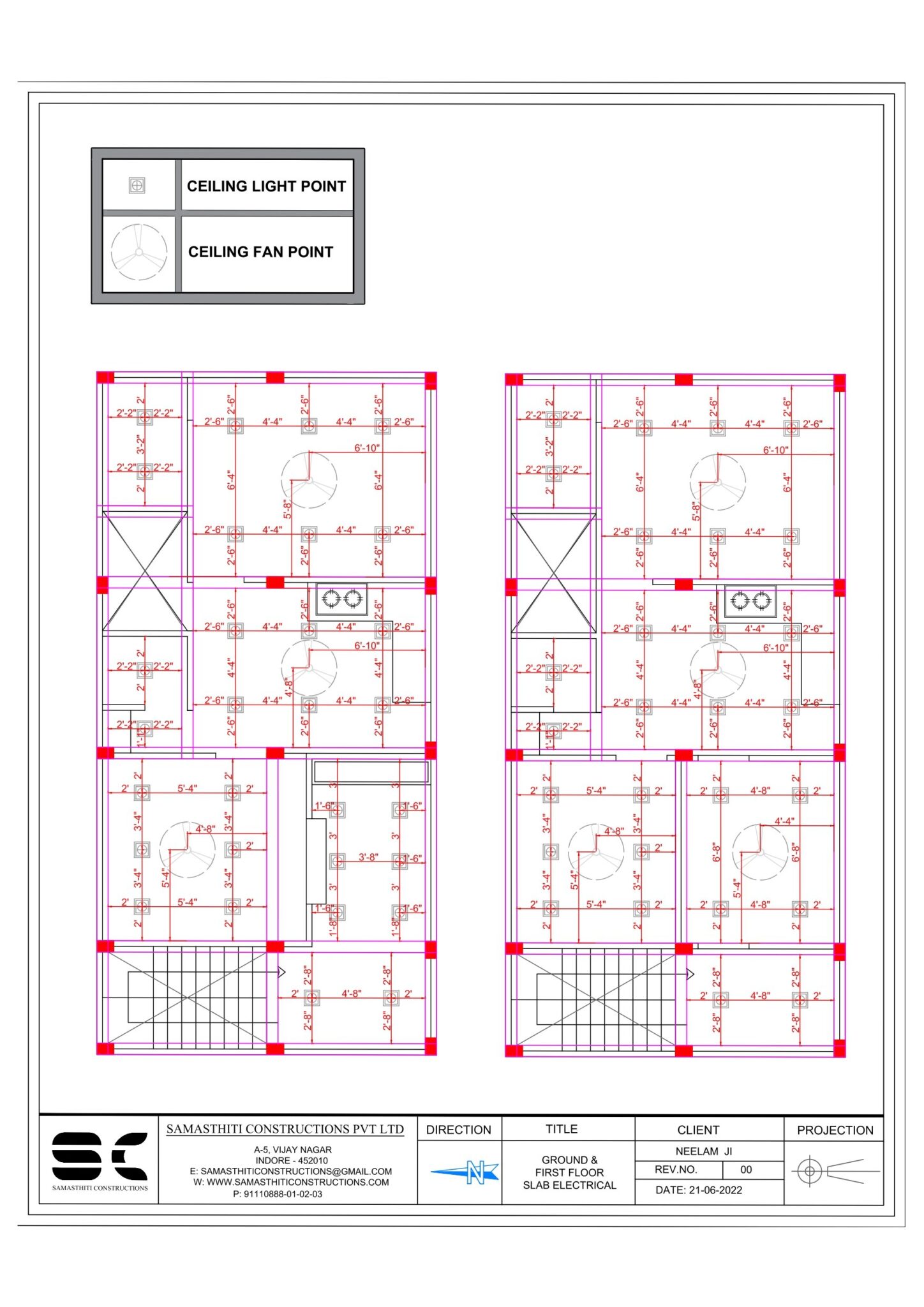 20x50 East Facing Vastu Plan House Elevation Design
