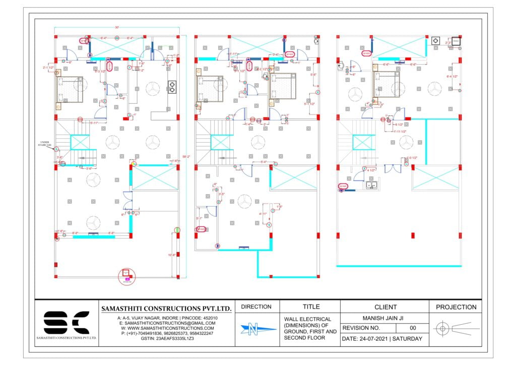 30x55 East Face Home Elevation Design | 1650 sqft. Elevation Design