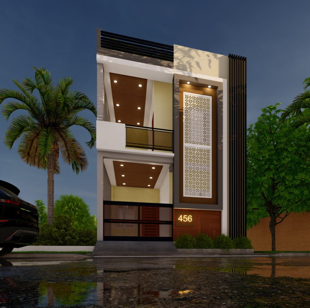 20x40 East Face House Elevation Design | 800 sqft Home Elevation