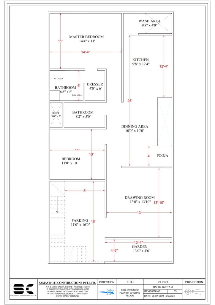 25x50 House Plan 3D Elevation Design | 1250 sq.ft. 3D Elevation