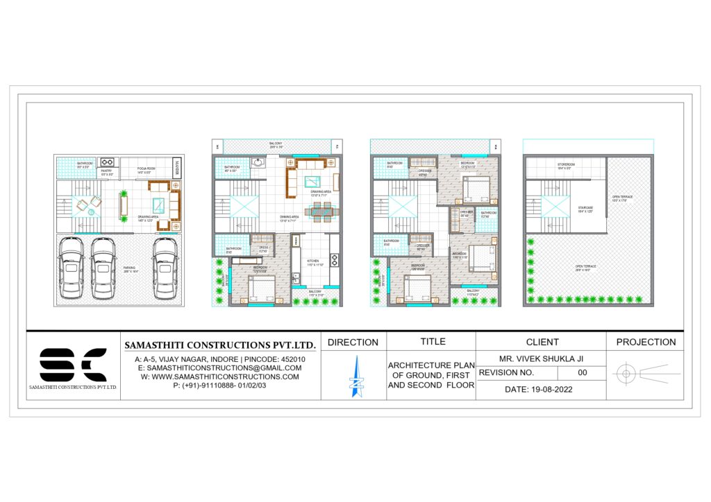 Explore Our Modern Floor House Plan for 30x35 sq. ft.